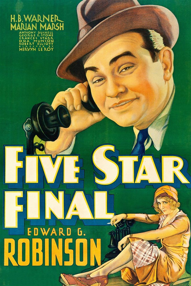 Five Star Final movie large poster.