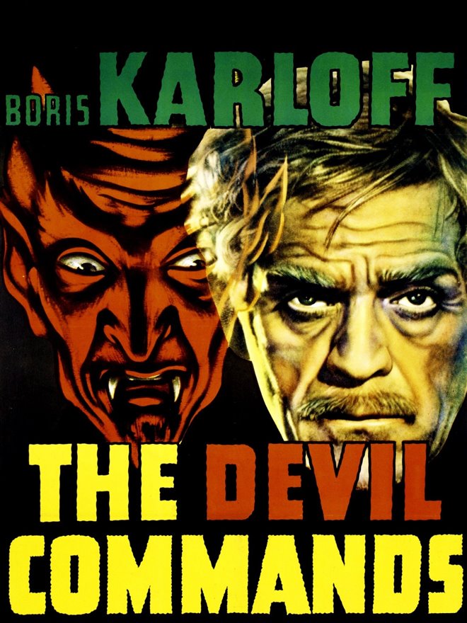 The Devil Commands movie large poster.