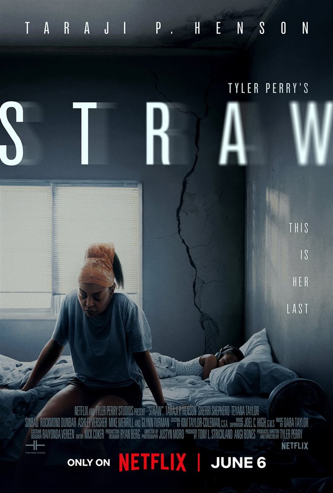 Tyler Perry's Straw (Netflix) movie large poster.